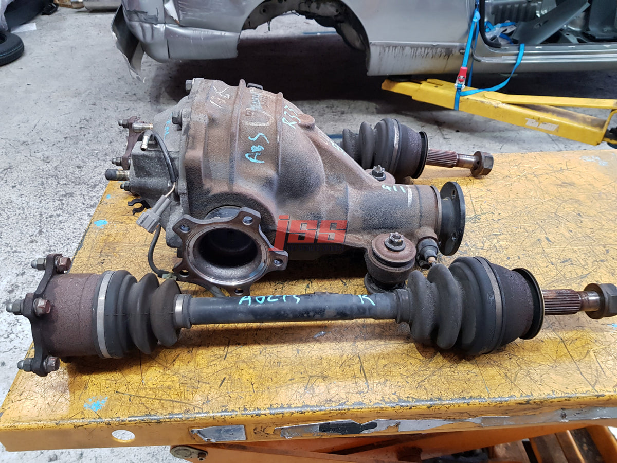 NISSAN SKYLINE R33 DIFF & DRIVE SHAFTS CVS 5 BOLT 1996 GTST TURBO ABS ...