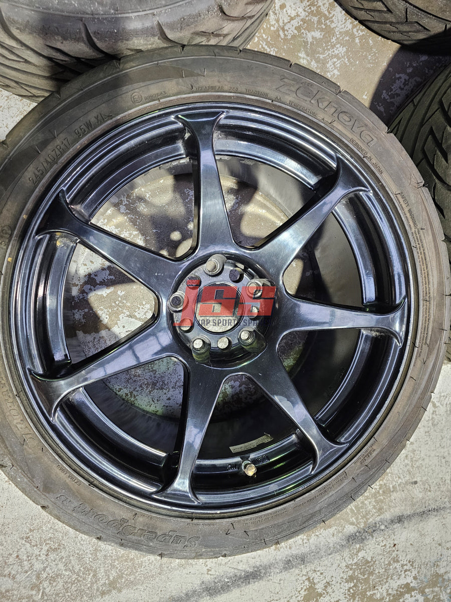 JDM STYLE WHEELS RIMS 17 INCH 5X114.3 EVO 7 8 9 WHEELS CT9A CT9W – Jap ...